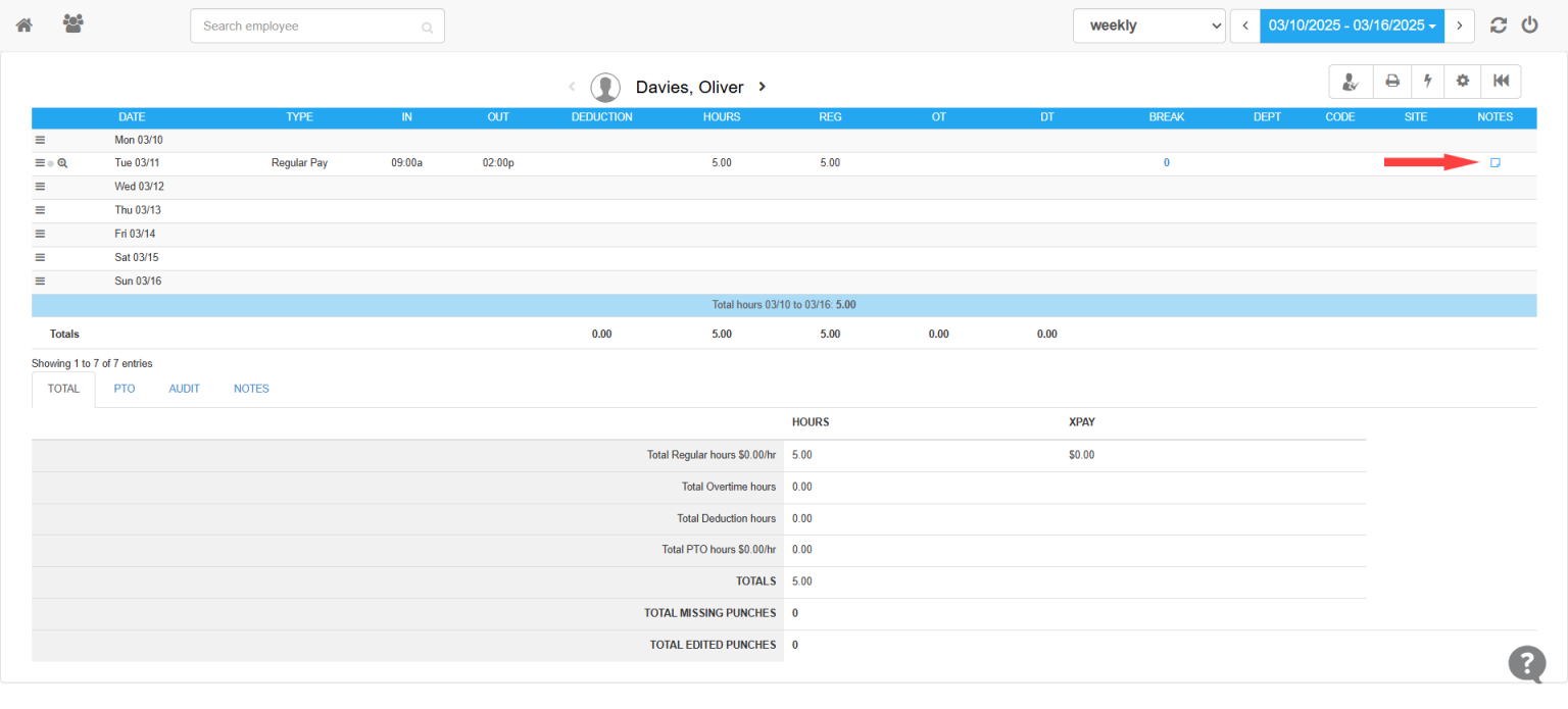 How to add notes to Timesheet | NextGen Workforce